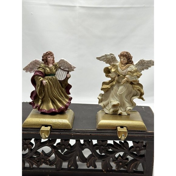 Potpourri Press | Holiday | Angel Stocking Hangers Made Of Resin And ...